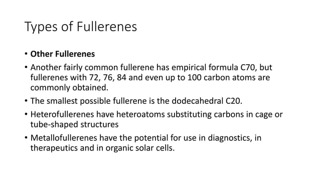 Biomedical Application Of Fullerenes | PPT
