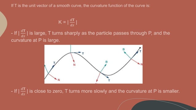 Curvature & Normal Vectors of a Curve | PPT
