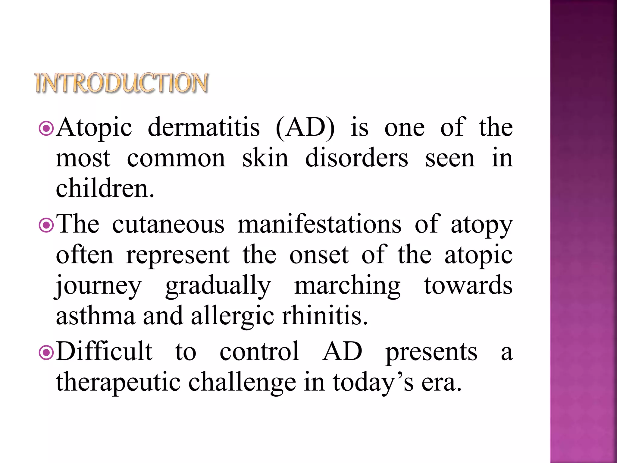 SCOPE OF HOMOEOPATHIC MEDICINES IN ATOPIC DERMATITIS | PPT