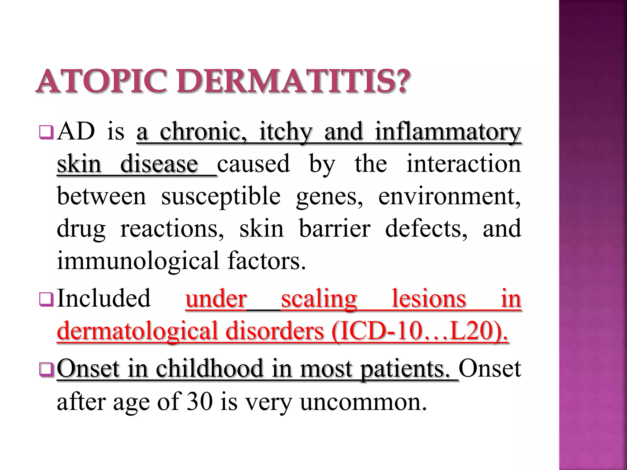 SCOPE OF HOMOEOPATHIC MEDICINES IN ATOPIC DERMATITIS | PPT