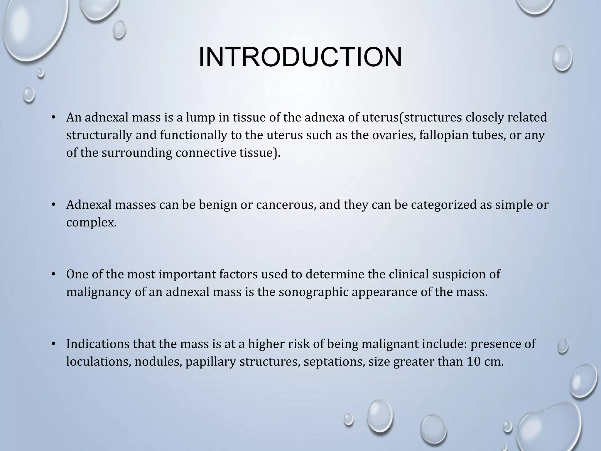 Adnexal masses | PPTX