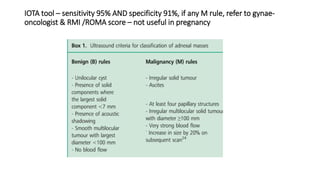 Adnexal masses in pregnancy | PPTX