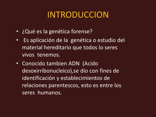 Adn forence | PPTX