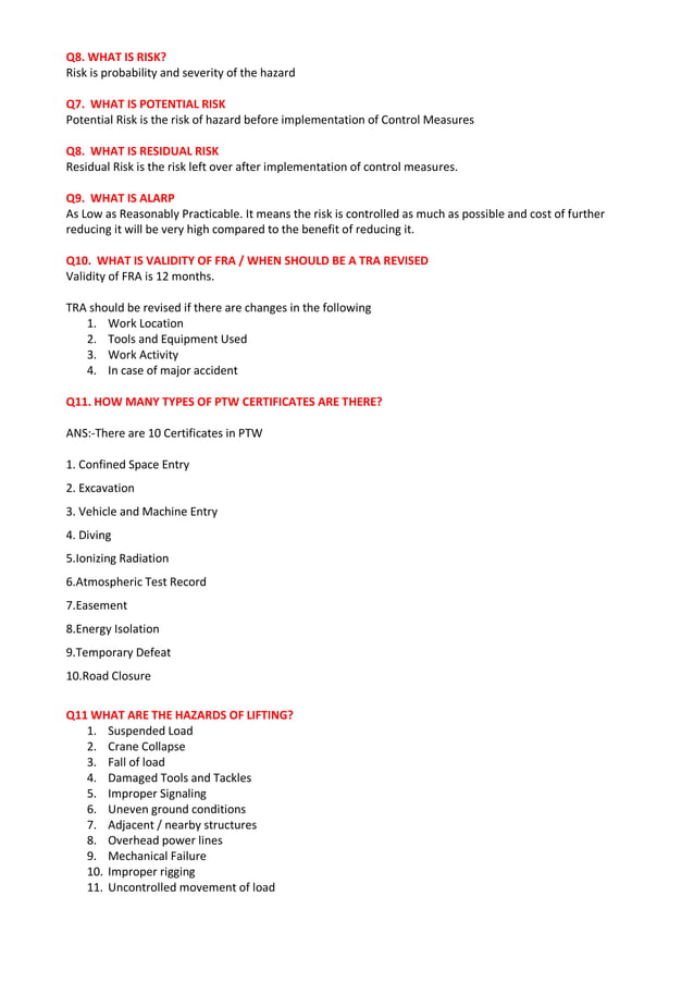 ADNOC WPR interview question and answers for UAE | PDF