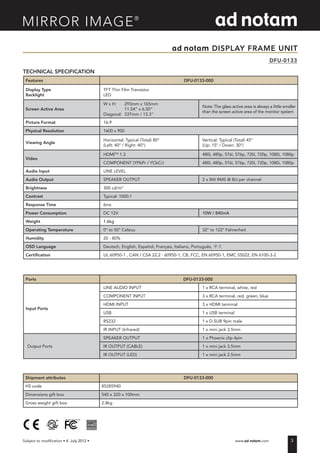 Ad notam dfu-0133-000 | PDF | Computer Peripherals | Computing