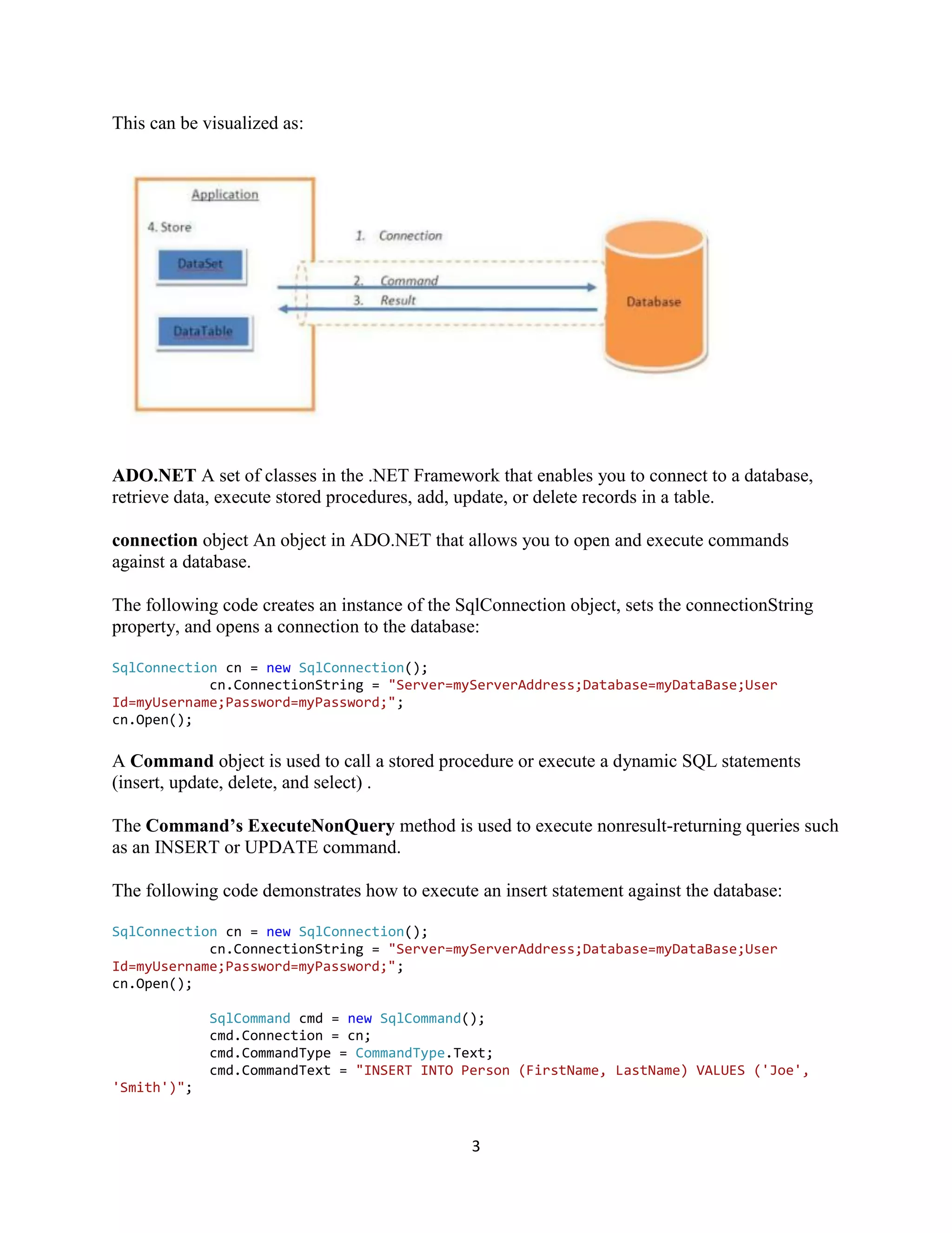 Ado.Net Architecture | PDF