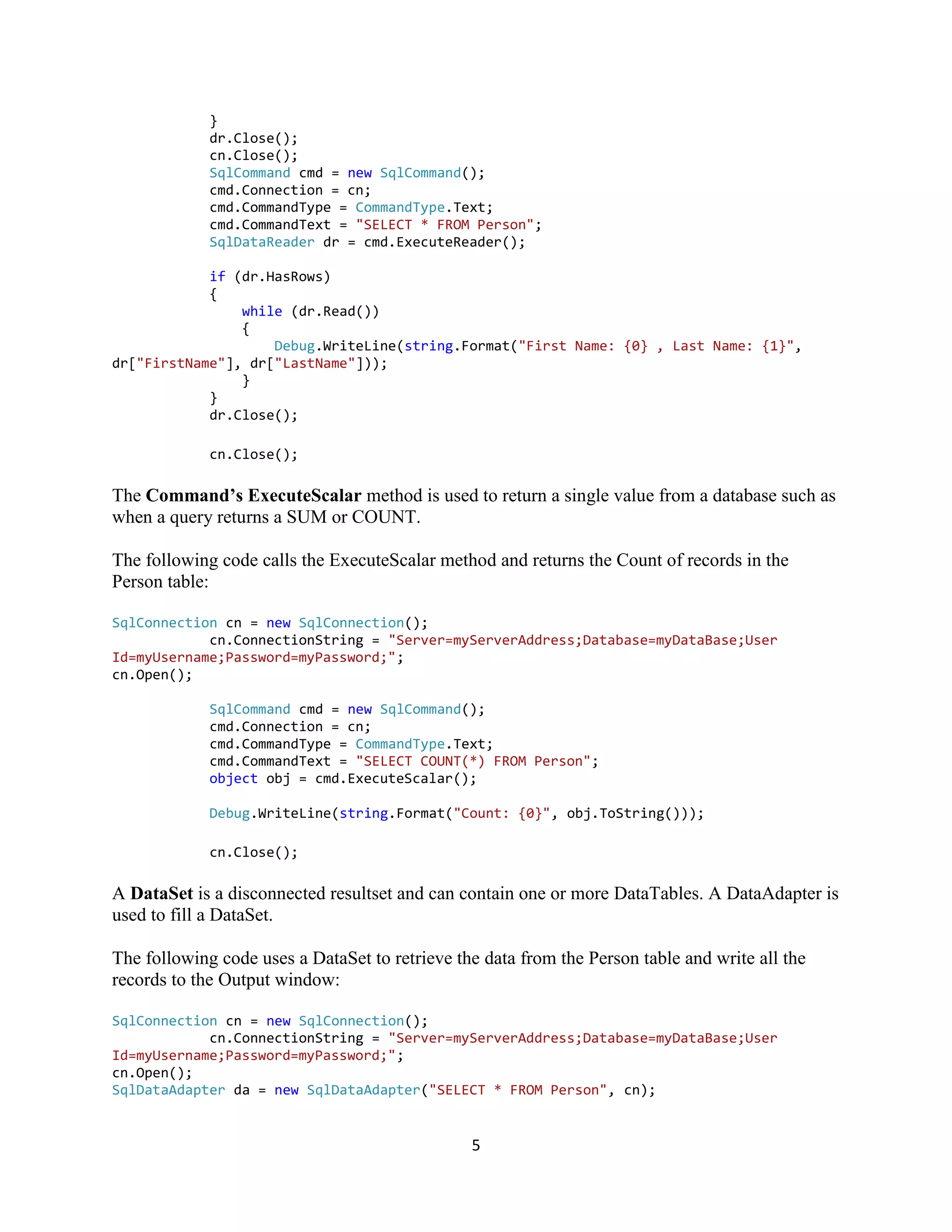 Ado.Net Architecture | PDF