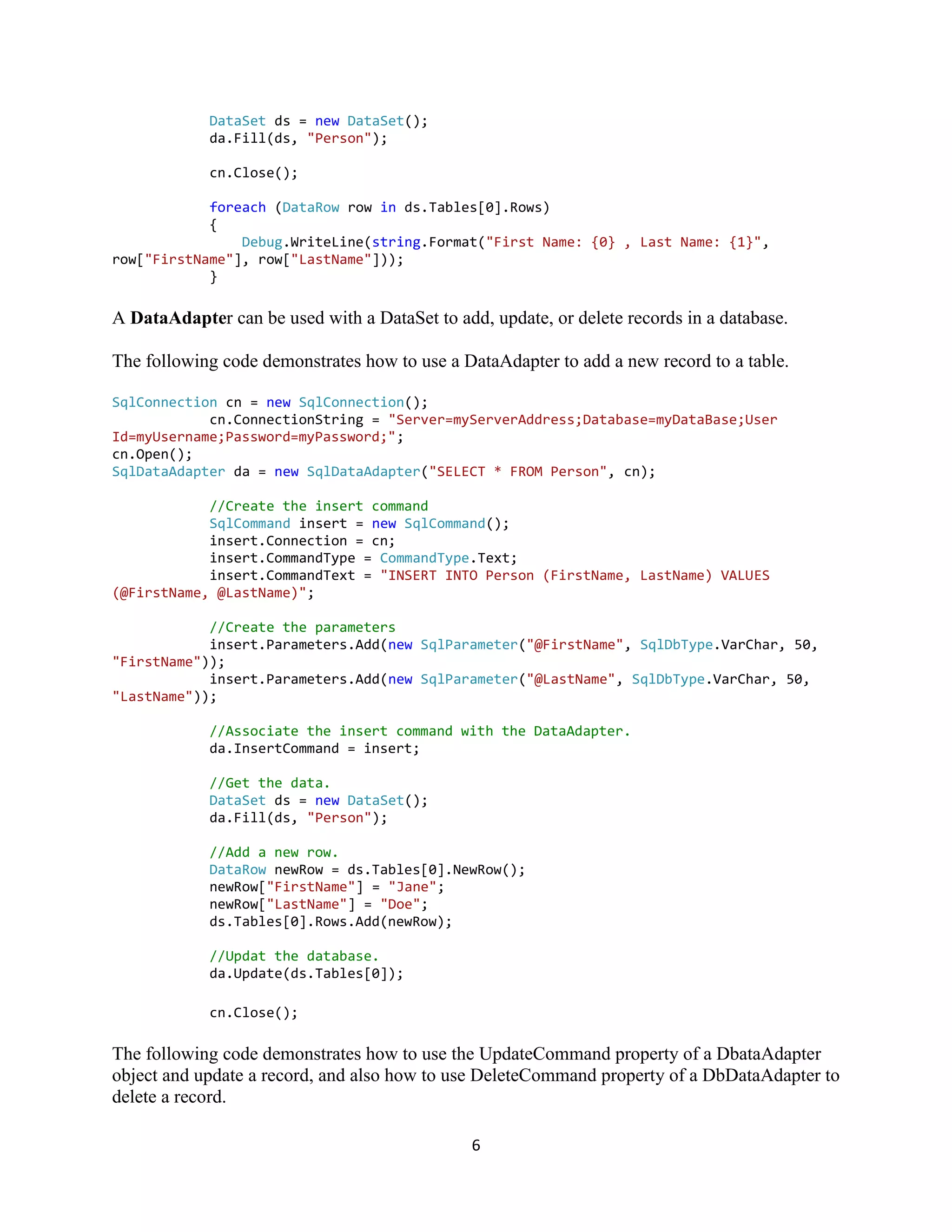 Ado.Net Architecture | PDF