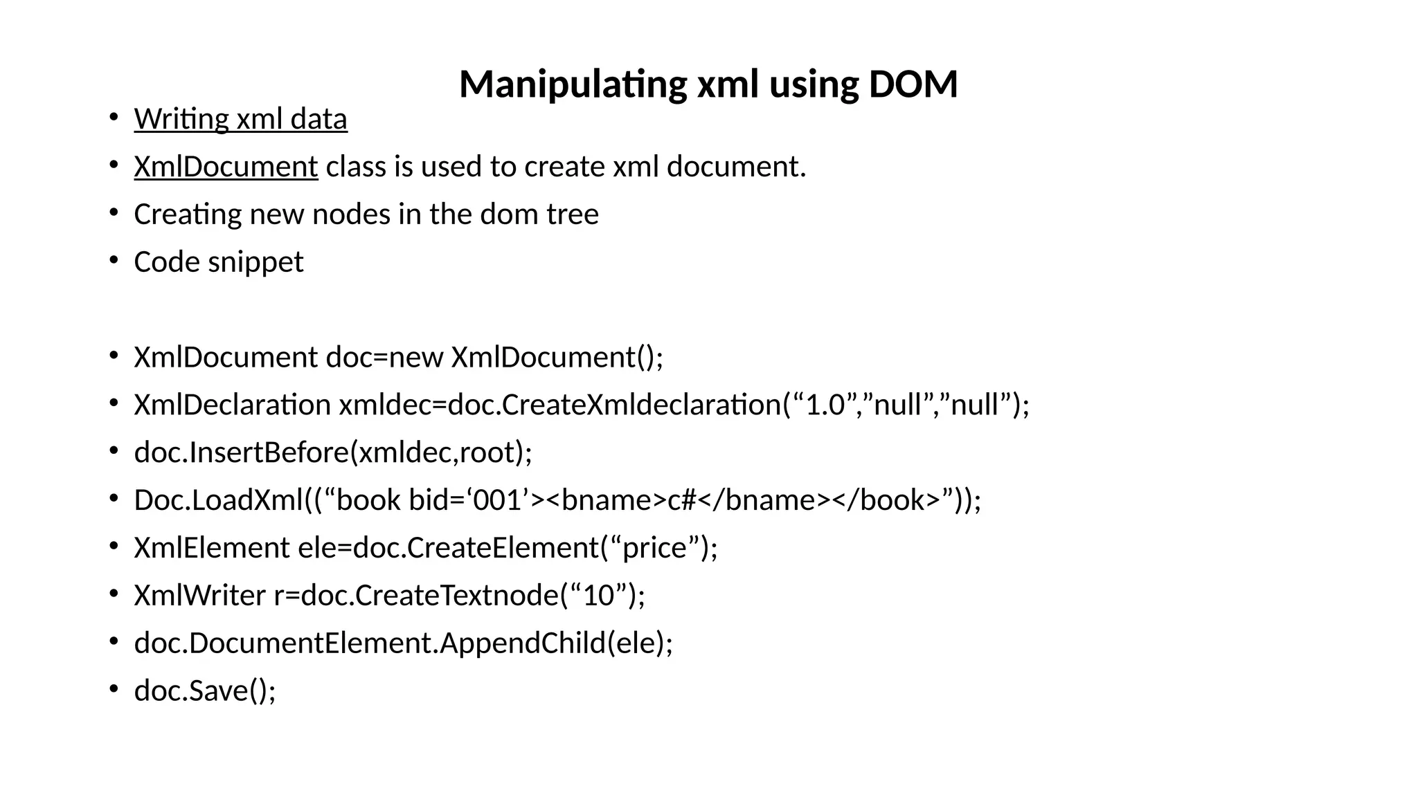 ADO architecture of XML andd Windows form | PPTX