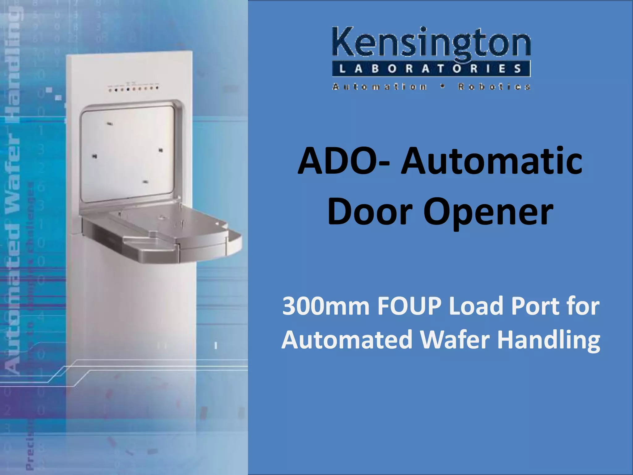 ADO- Automatic Door Opener | PPTX