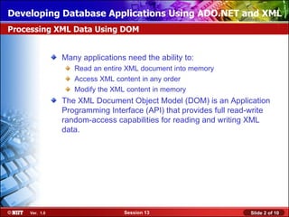 Ado.net session13 | PPT