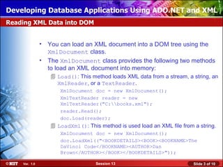 Ado.net session13 | PPT
