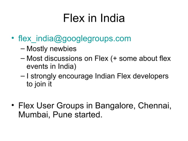 Adobe Flex Resources | PPT
