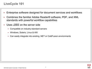 Adobe Livecycle - A Brief But Thorough Introduction | PDF