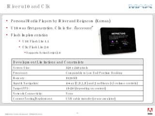 Adobe MAX 2006 - Creating Flash Content for Consumer Electronics | PPT