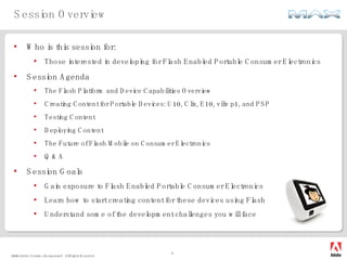 Adobe MAX 2006 - Creating Flash Content for Consumer Electronics | PPT