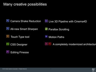 Adobe Creative Cloud and Licensing Programs for Education | PPTX