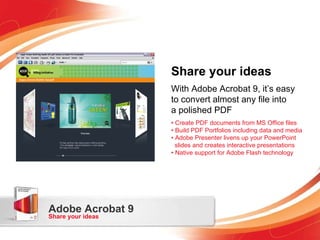 Adobe Acrobat 9 | PPT | Desktop Publishing | Computer Software and ...