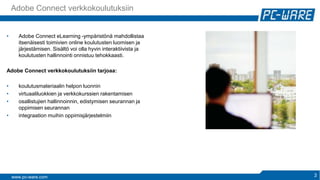 Adobe Acrobat Connect Pro esittely | PPT