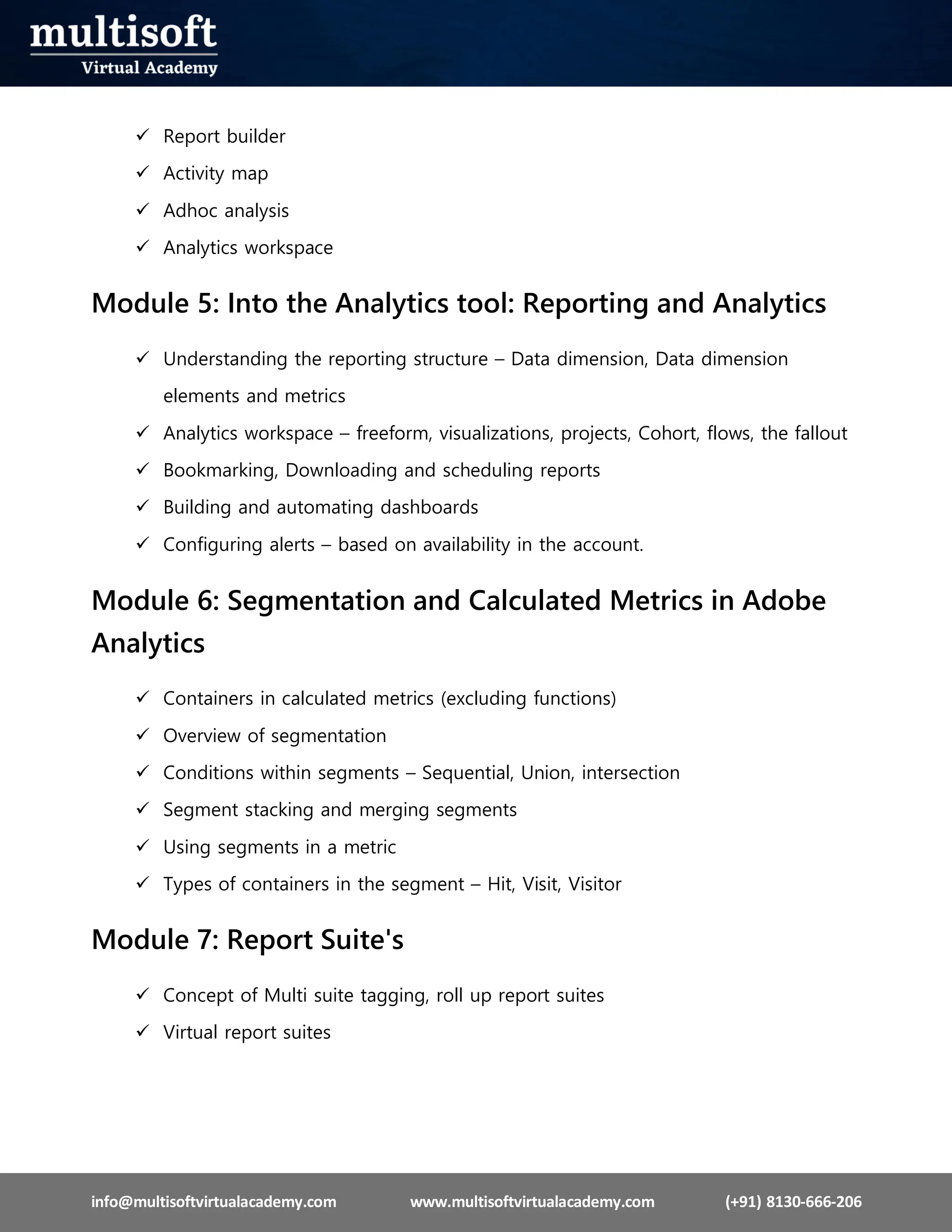 Adobe Analytics training course | PDF