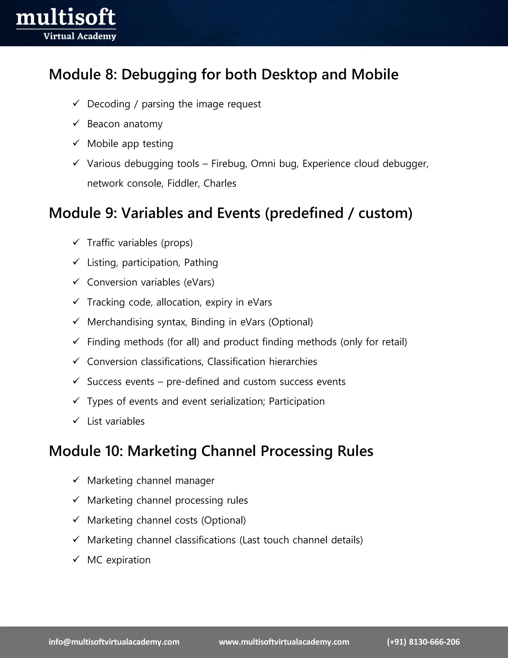 Adobe Analytics training course | PDF