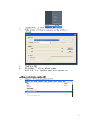 Adobe auditiontutorial | PDF | Digital Audio | Computer Software and Applications