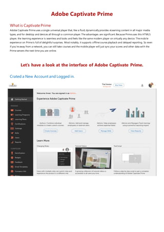 Adobe Captivate Prime-Basics | PDF