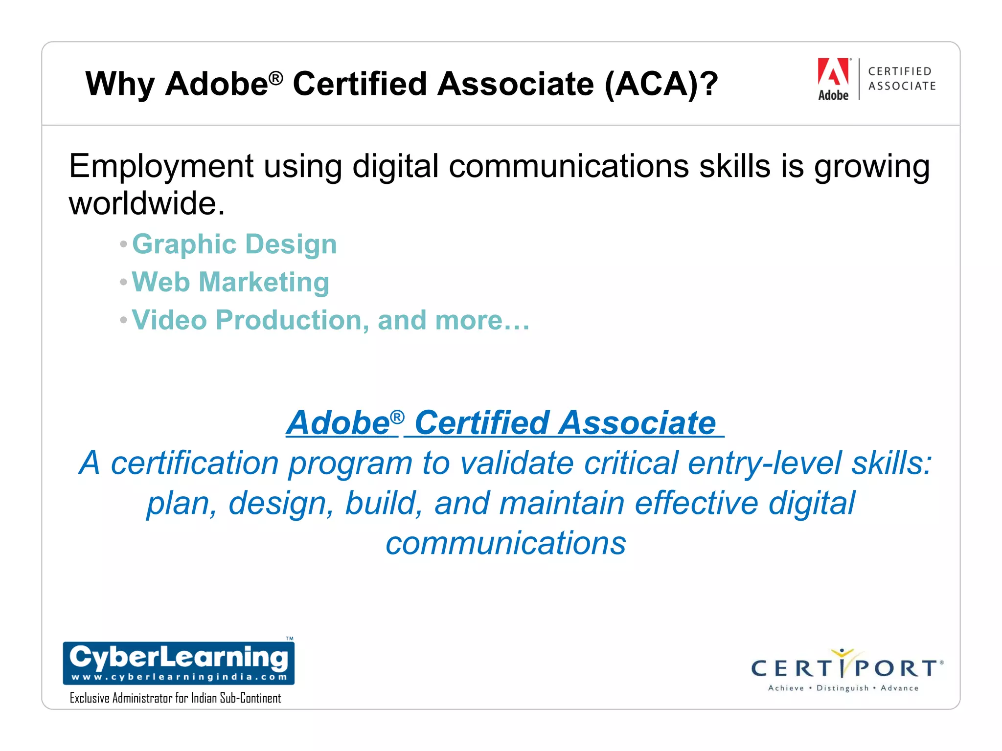 Adobe certified associate | PPT