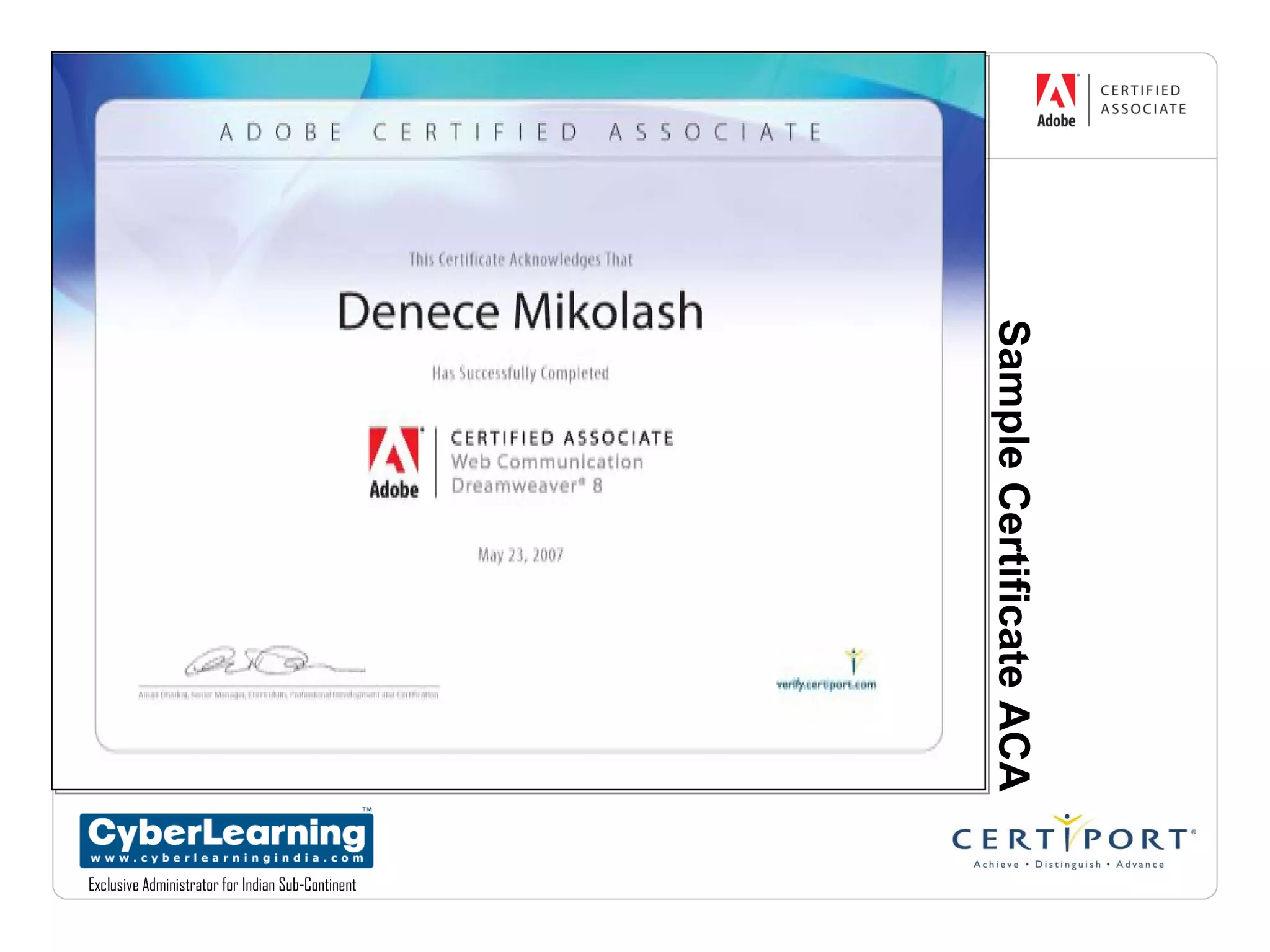 Adobe certified associate | PPT