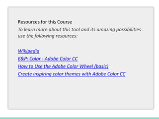 Adobe color CC Power Point | PPT