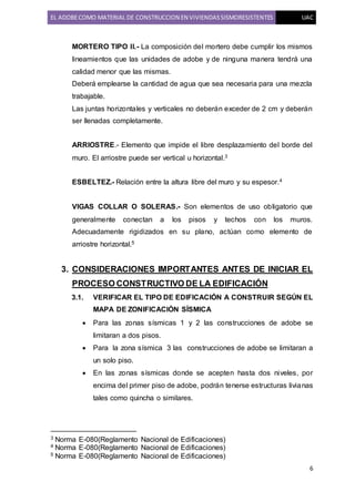 Adobe como material de construccion | DOCX