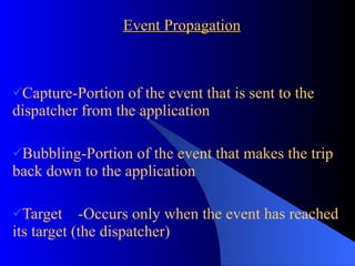 Adobe Flex Event Propagation | PPT | Technology & Computing