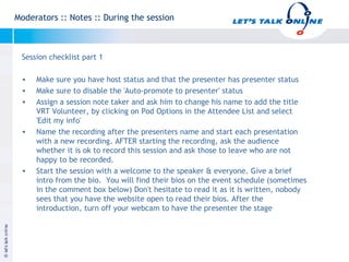 Adobe Connect Moderator Training | PPT