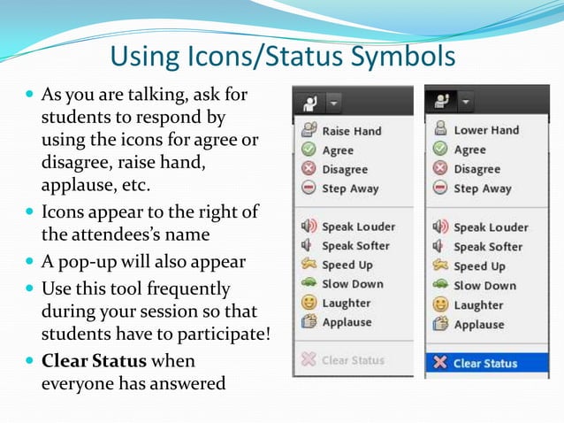 Adobe connect basics and student interactivity | PPT