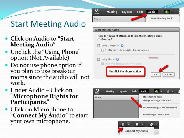 Adobe connect basics and student interactivity | PPT