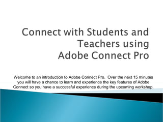 Adobe Connect Pro | PPT | Web Conferencing | Computer Software and Applications