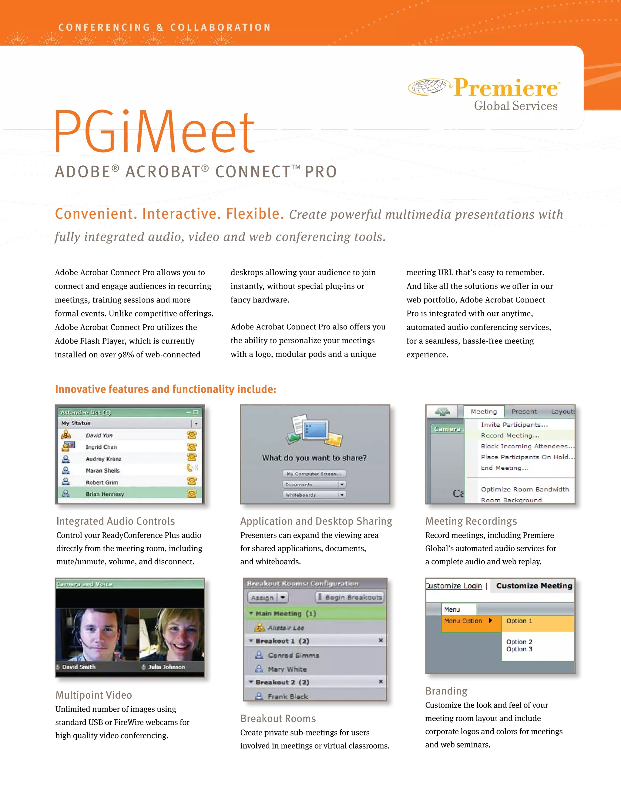 Adobe Connect Product Brochure | PDF