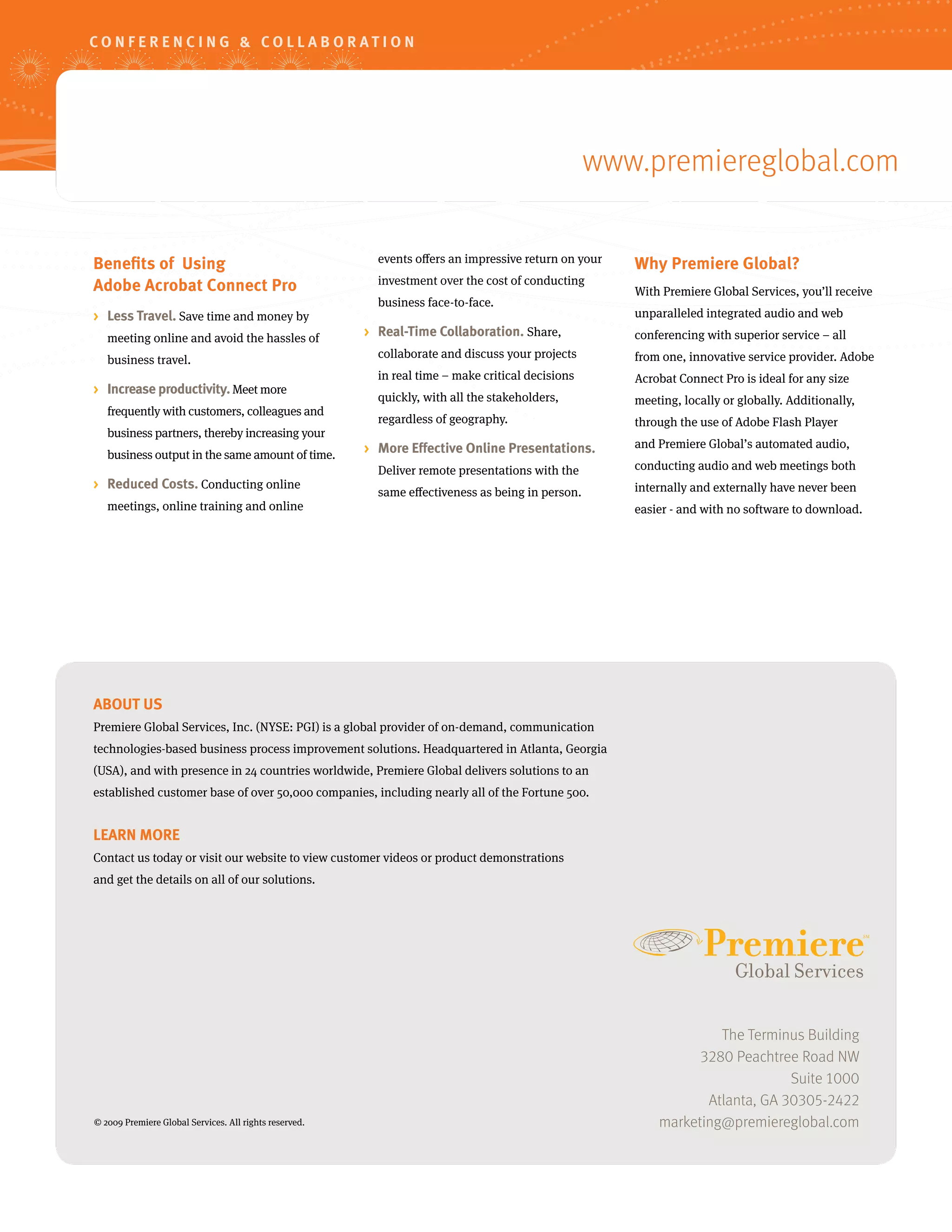 Adobe Connect Product Brochure | PDF