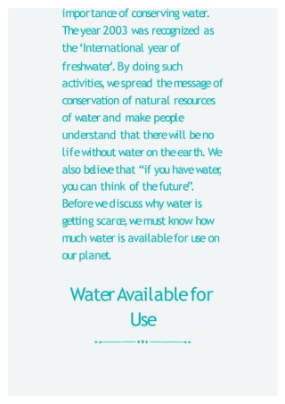 Class 7 CBSE NCERT Science Ch - 16 Water | PDF