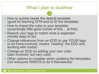 Adobe DITA World: Templates, DITA, and FrameMaker 2015 | PPTX