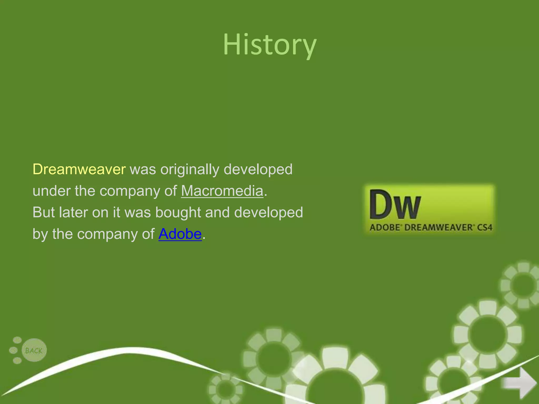Adobe dreamweaver | PPT