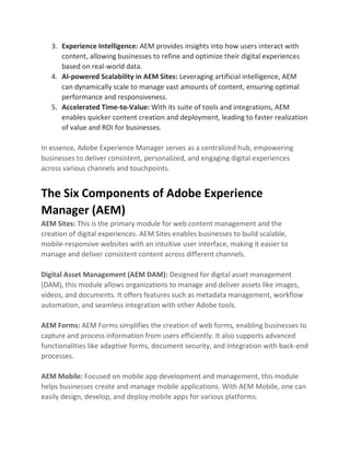 Adobe Experience Manager (AEM) CMS Guide | PDF