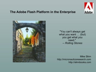 Adobe Flash Platform for the Enterprise | PPT