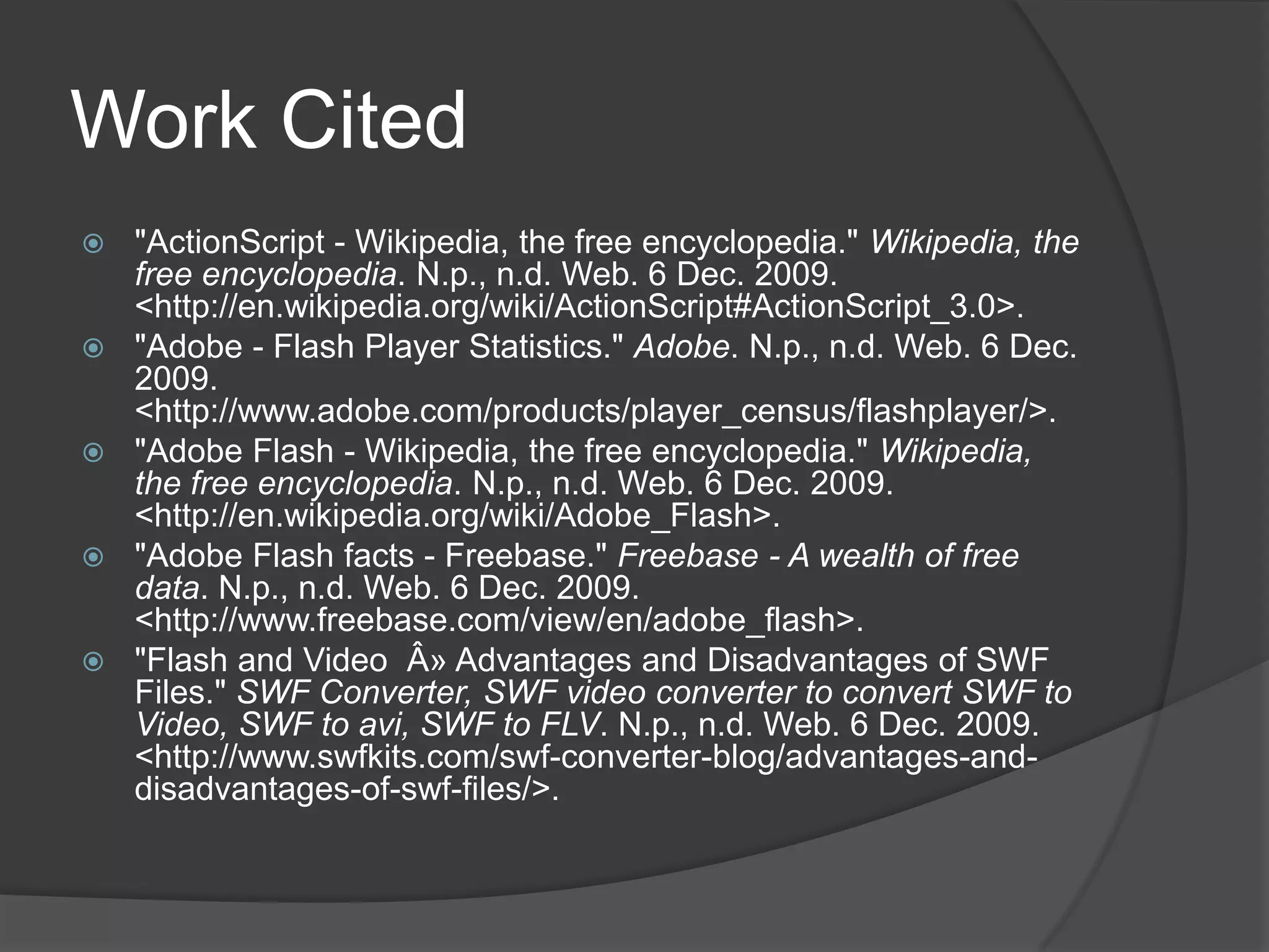 Adobe Flash Presentation | PPTX