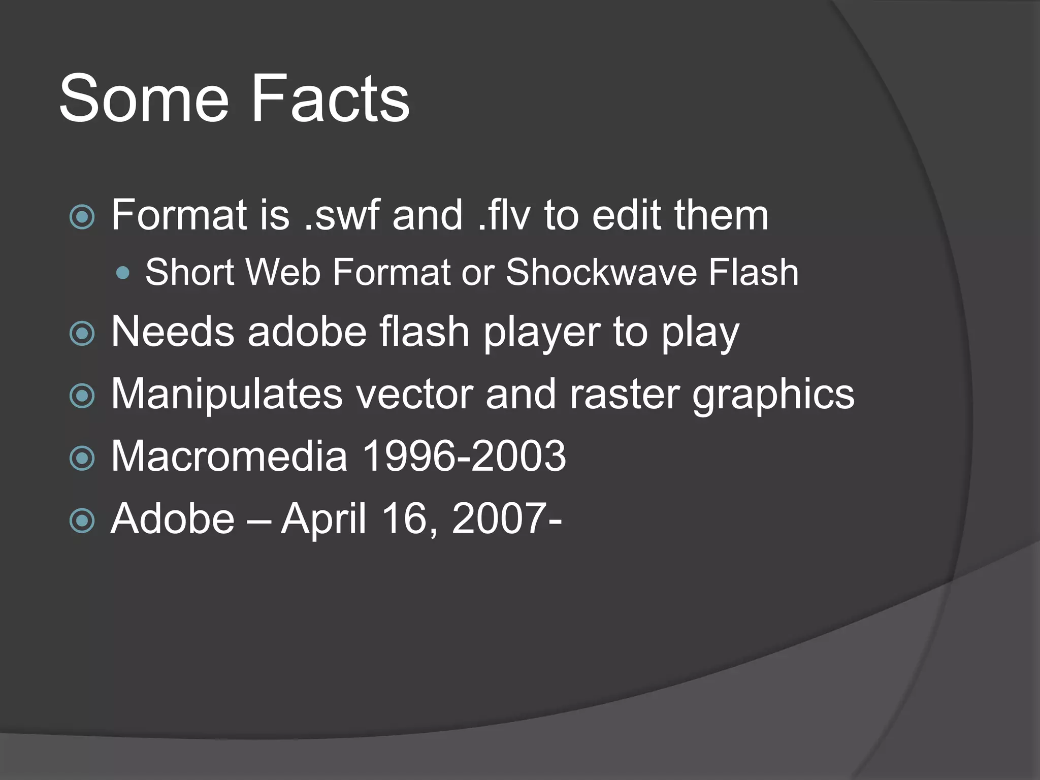 Adobe Flash Presentation | PPTX