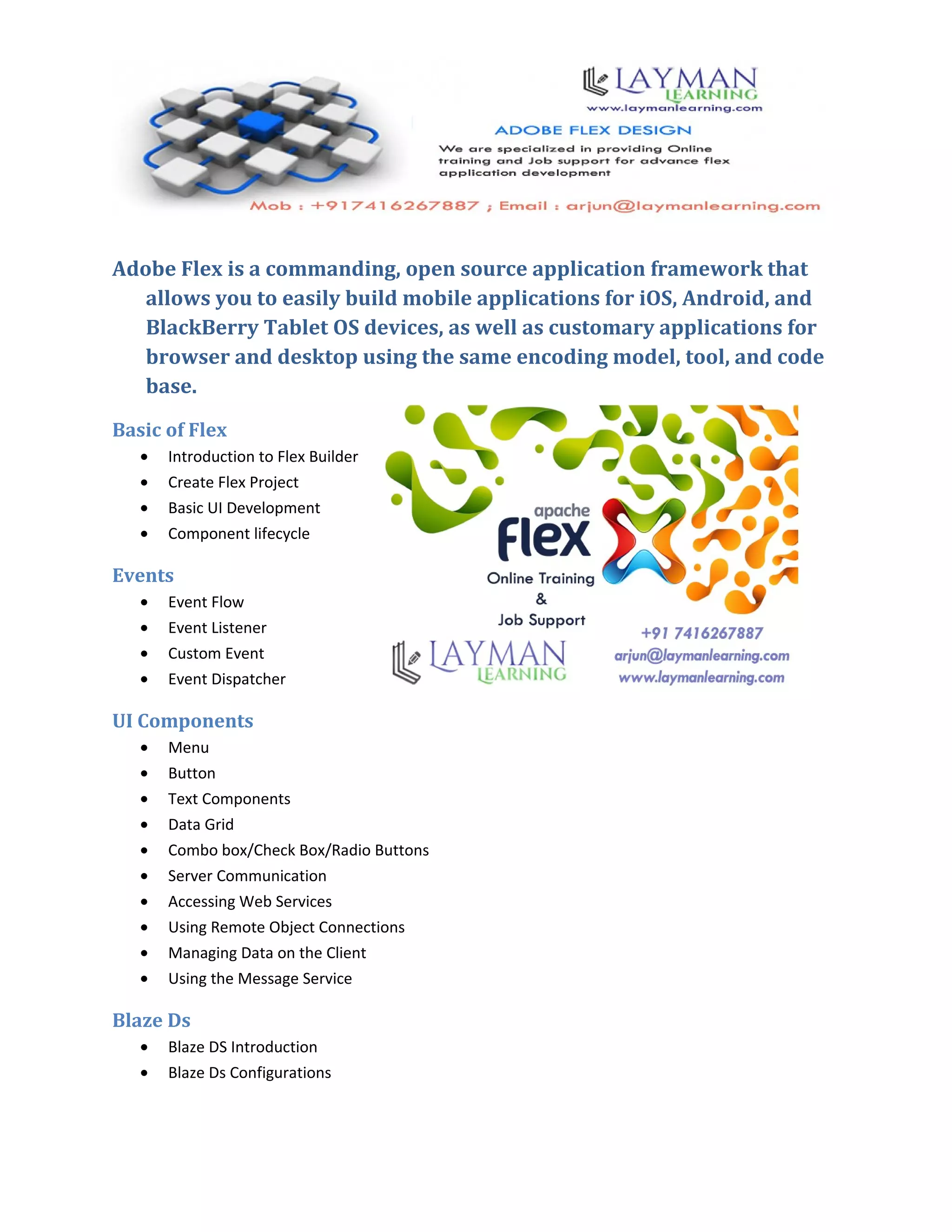 Adobe flex - Layman Learning - Adobe Flash and Adobe Flex document viewers, converting SDKs ...