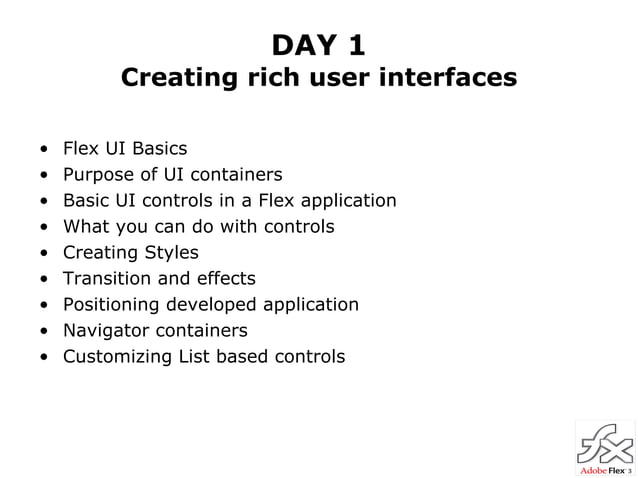 Adobe Flex Introduction | PPT | Computing | Technology & Computing