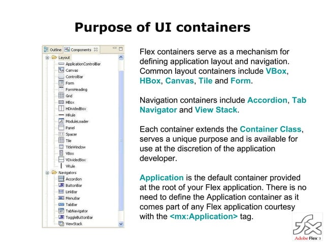 Adobe Flex Introduction | PPT | Computing | Technology & Computing