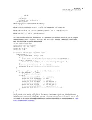 Adobe Flex 3 - Compiler API | PDF