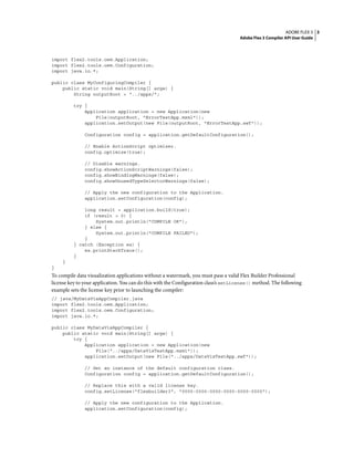 Adobe Flex 3 - Compiler API | PDF | Free Download